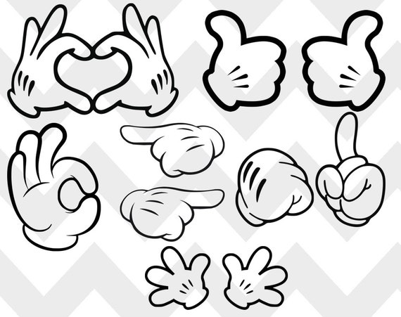 Mickey Hands Svg Mickey Mouse Svg Mickey Svg Hands Svg Disney Porn