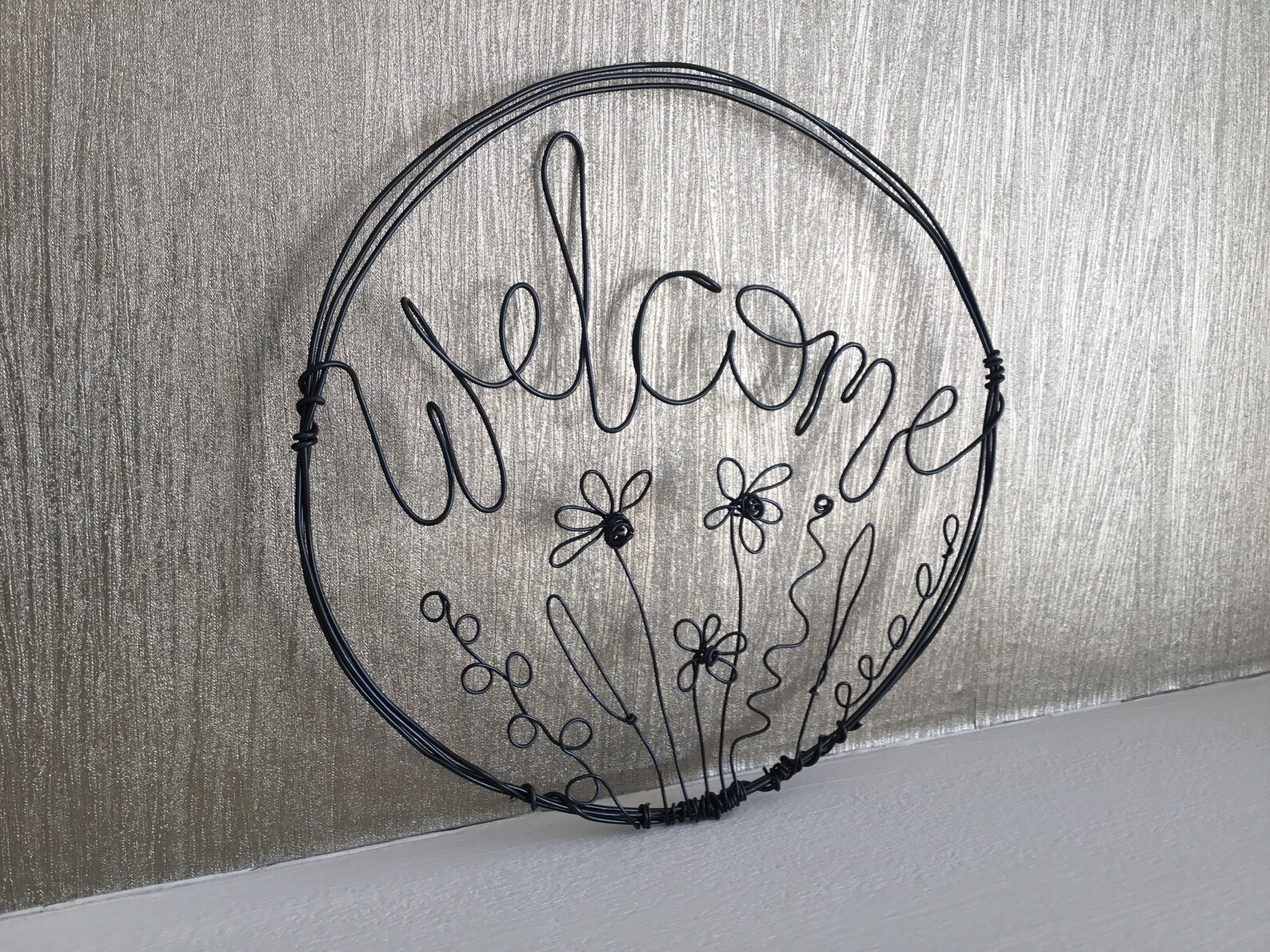 Welcome Sign Welcome Wire Sign Wire Art Welcome Shelf Decor - Etsy