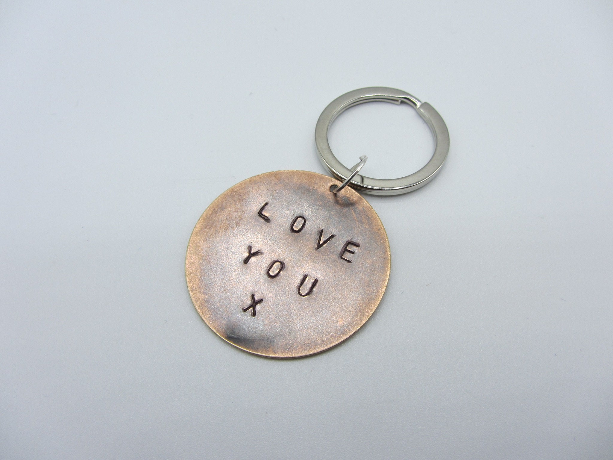 Send a Hug Send a Hug Keyring Miss You Gift Copper Keyring - Etsy