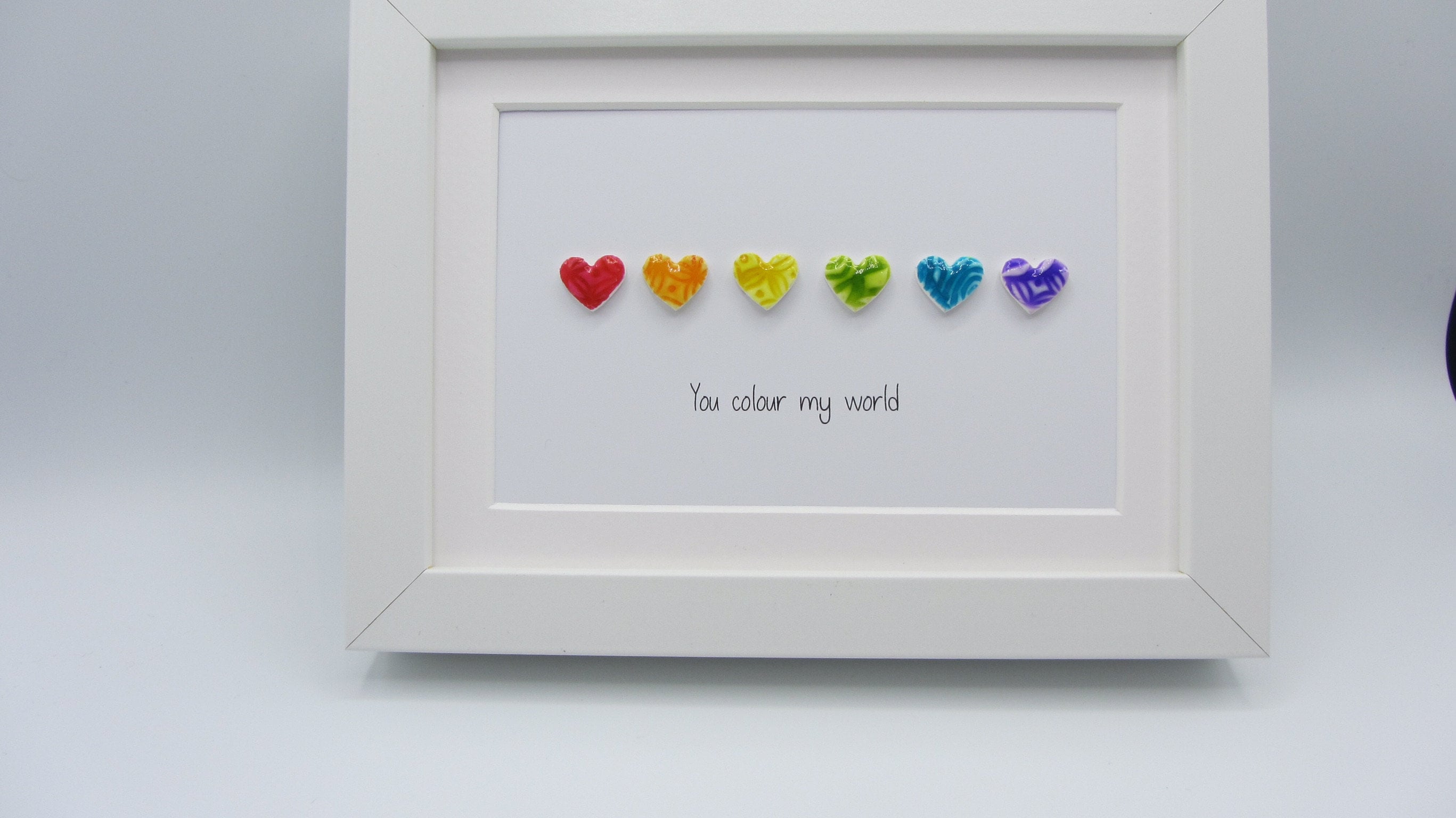 You Colour My World Personalised Rainbow Rainbow Keepsake | Etsy
