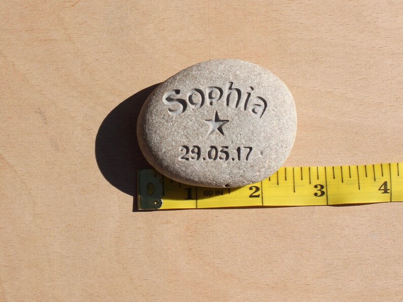 Name pebble personalised rock custom name rock engraved stone | Etsy