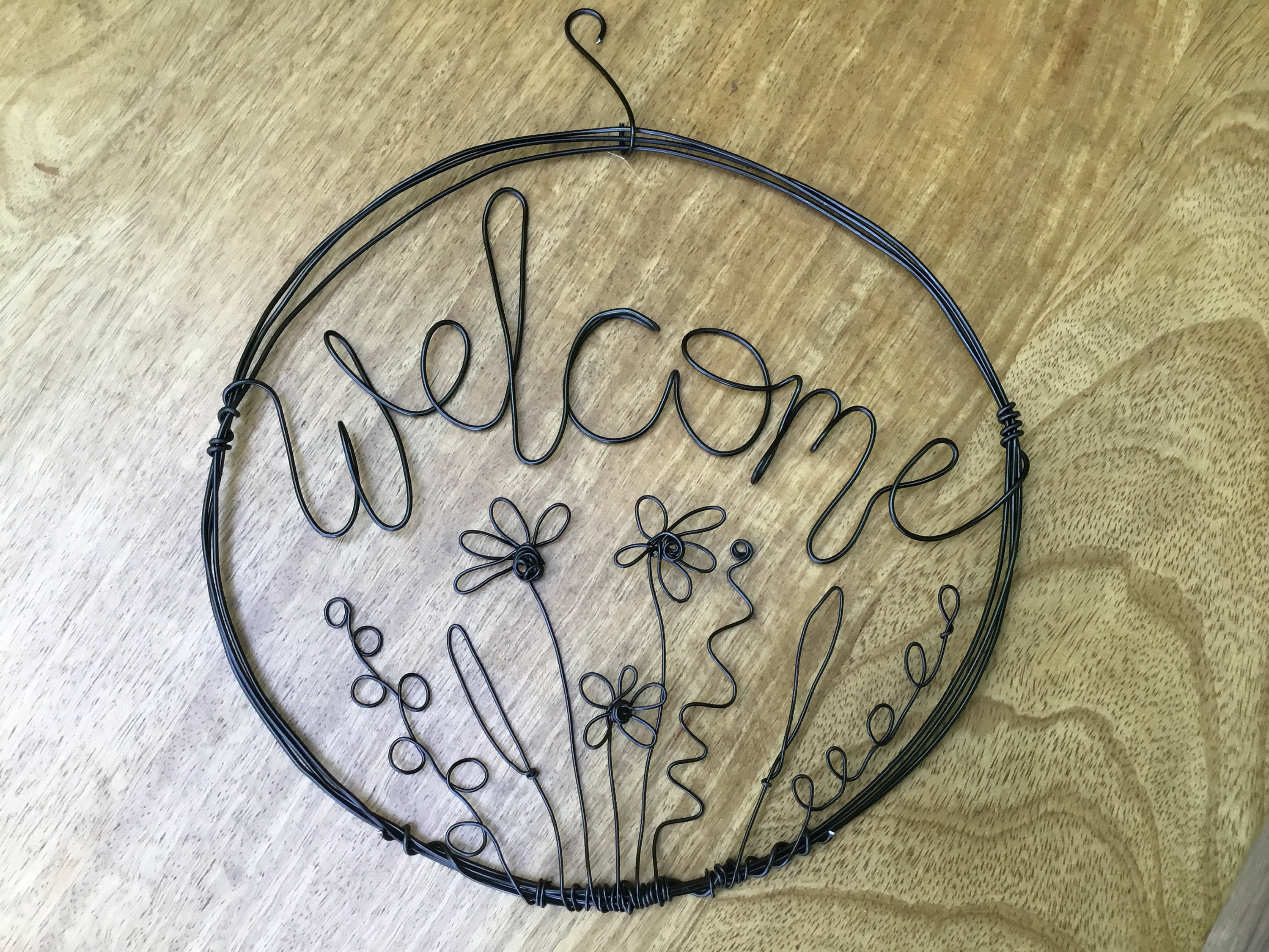 Welcome Sign Welcome Wire Sign Wire Art Welcome Shelf Decor | Etsy UK