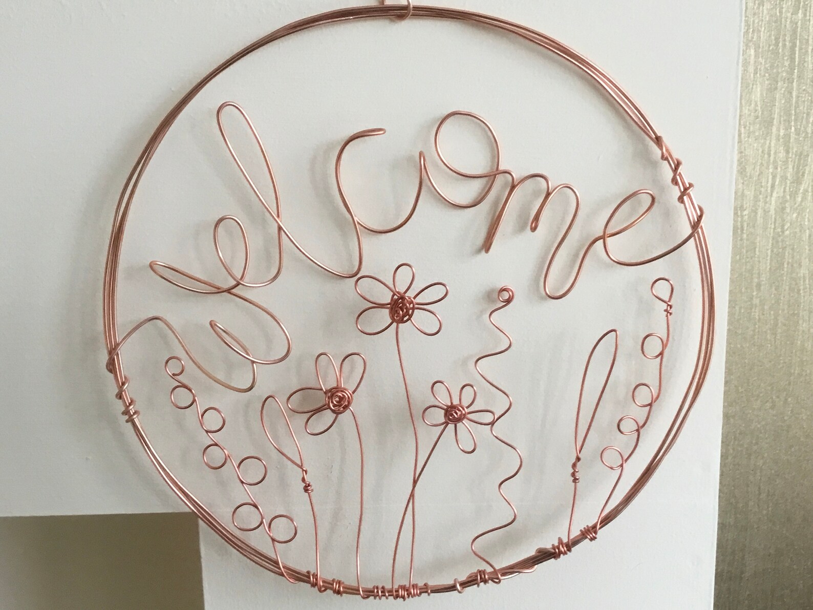 Welcome Sign Welcome Wire Sign Wire Art Welcome Shelf Decor - Etsy