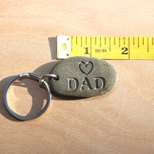 Dad Keyring Dad Pebble Keyring Keychain for Dad Gift for Dad Dad ...