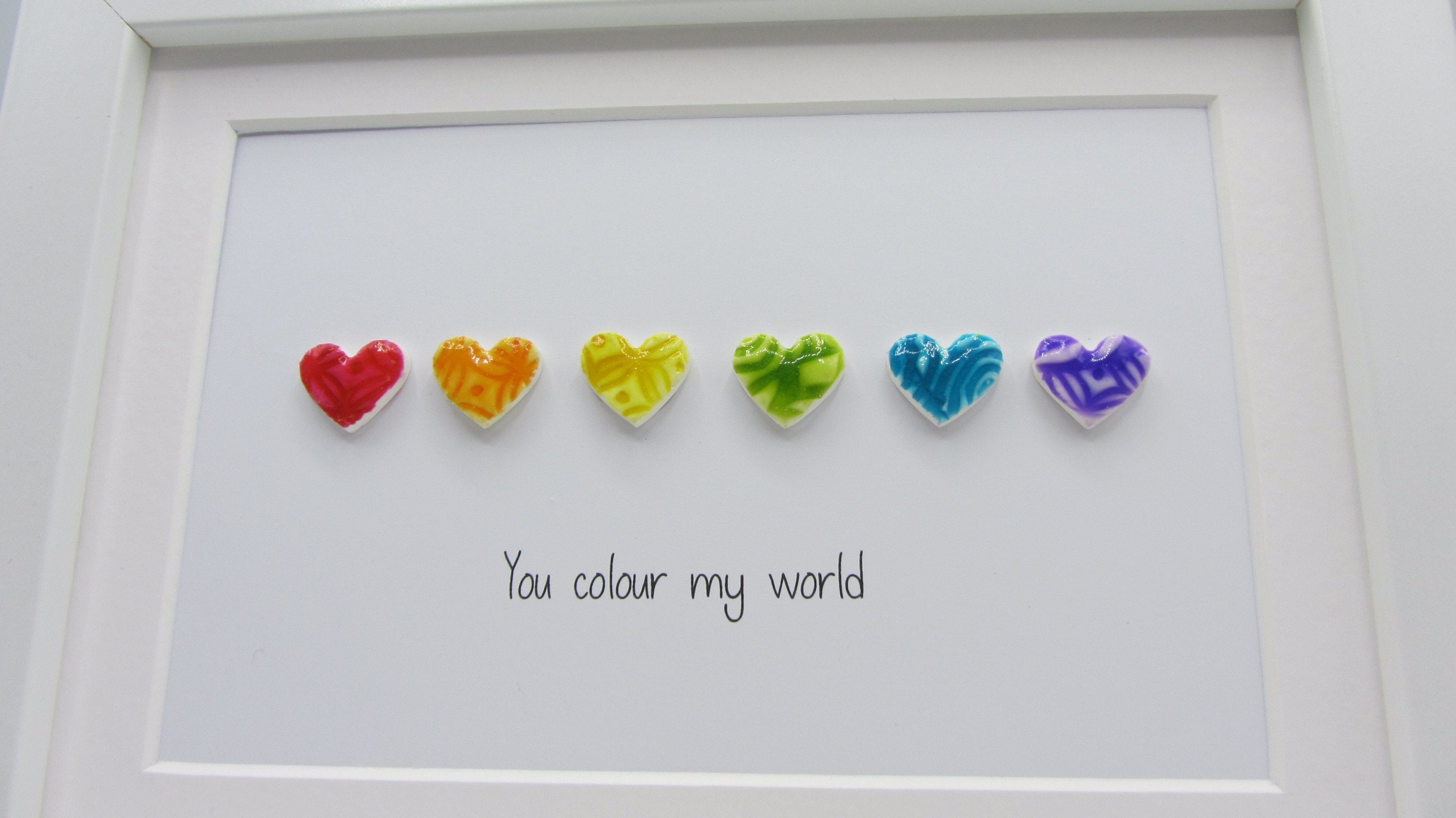 You Colour My World Personalised Rainbow Rainbow Keepsake Romantic Gift ...