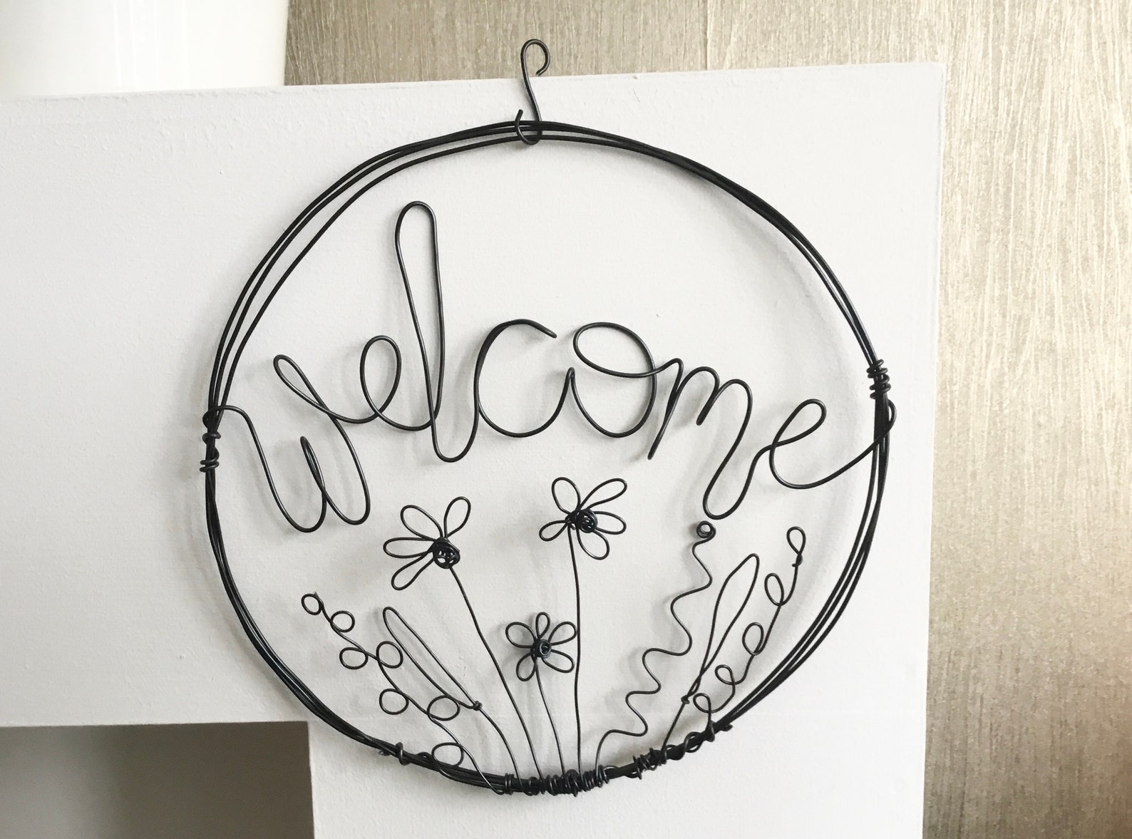 Welcome Sign Welcome Wire Sign Wire Art Welcome Shelf Decor - Etsy