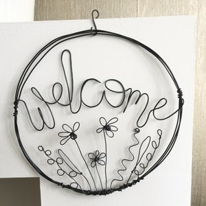 Welcome Sign Welcome Wire Sign Wire Art Welcome Shelf Decor | Etsy UK