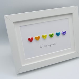 You Colour My World Personalised Rainbow Rainbow Keepsake Romantic Gift ...