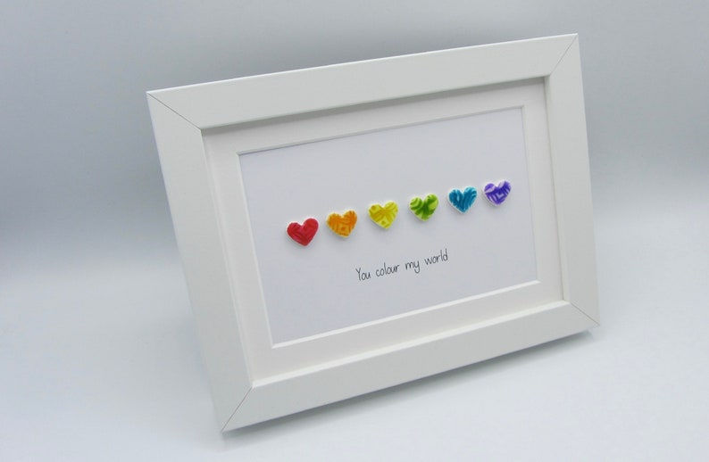 You Colour My World Personalised Rainbow Rainbow Keepsake | Etsy