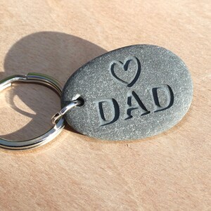 Dad Keyring Dad Pebble Keyring Keychain for Dad Gift for Dad Dad ...