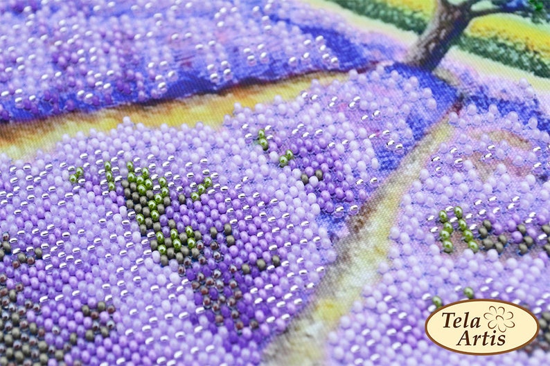 Lavender Embroidery Kit Flower Embroidery Design Mother DIY Gift ...