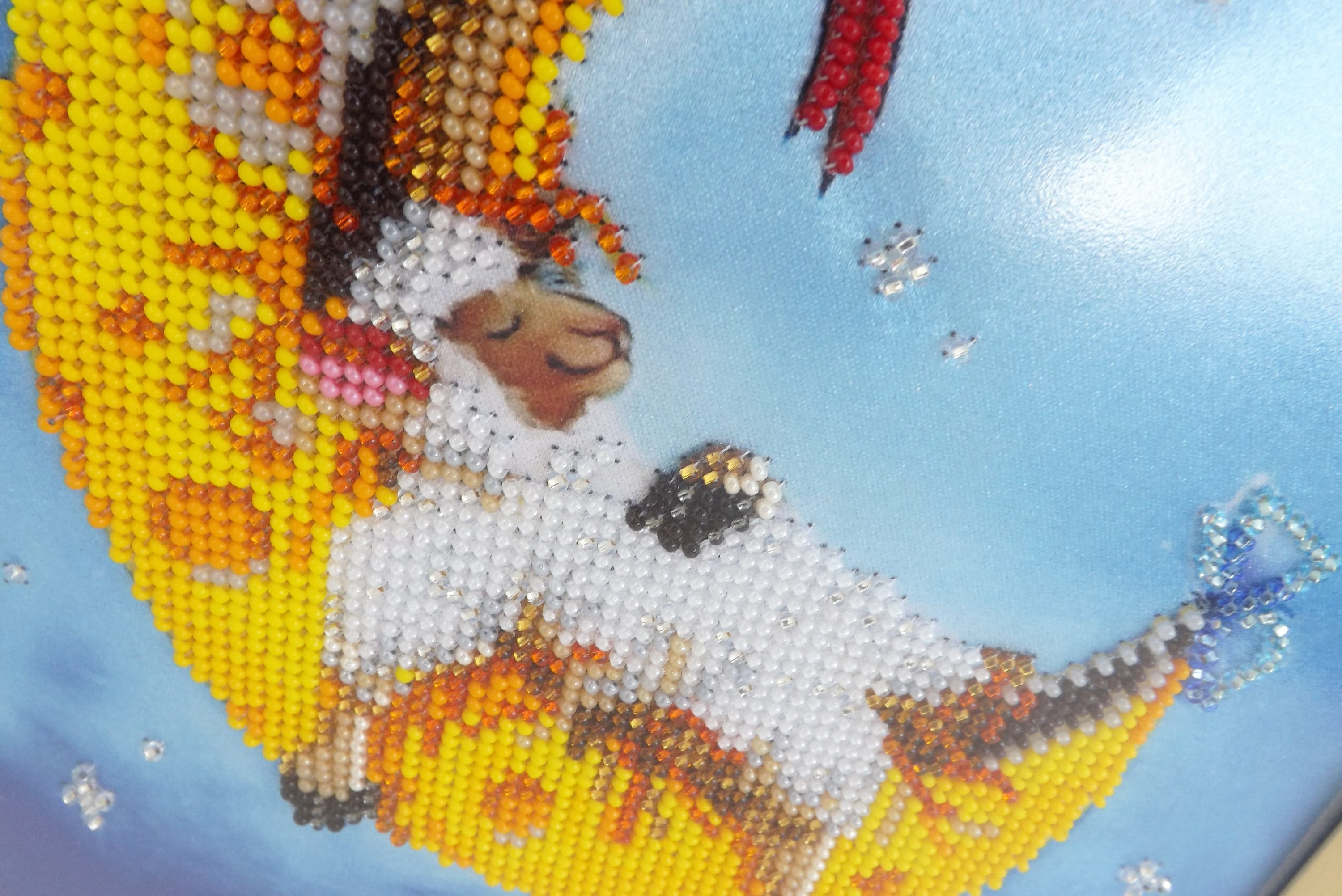 Framed Needlepoint, Sheep Art, Children Room Decor, Childs Wall Decor ...