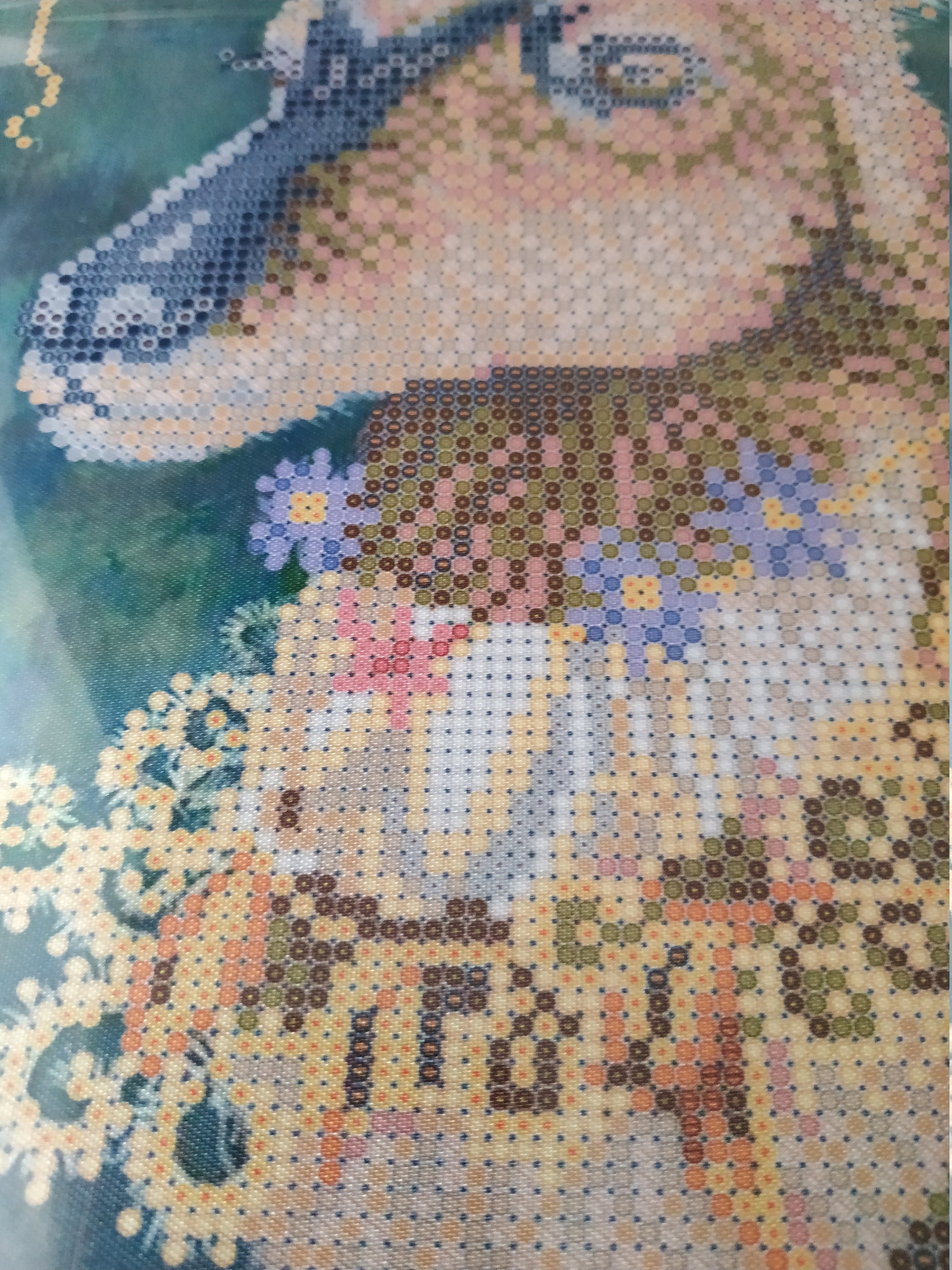 Stamped Needlepoint Kit, Bead Embroidery Kit, Woodland Animals ...