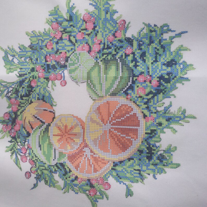 Christmas Wreath Embroidery Kit, Needlepoint Kits, Beaded Cross Stitch ...