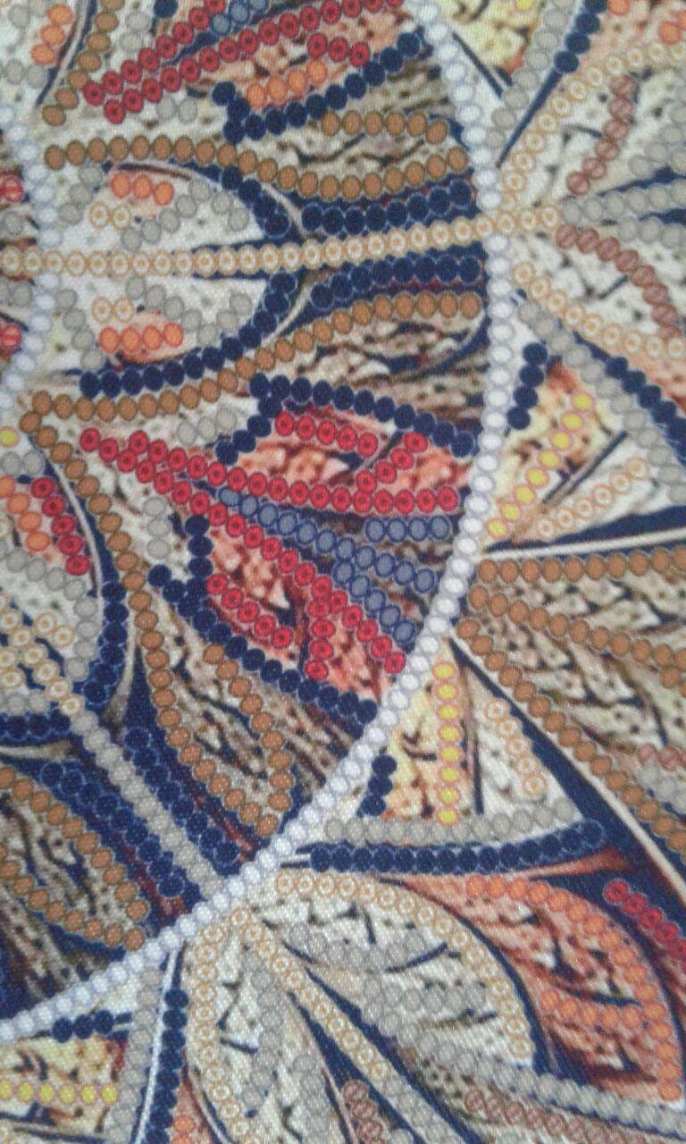 DIY Mandala Embroidery Kit Fractal Embroidery Design Modern Needlework ...