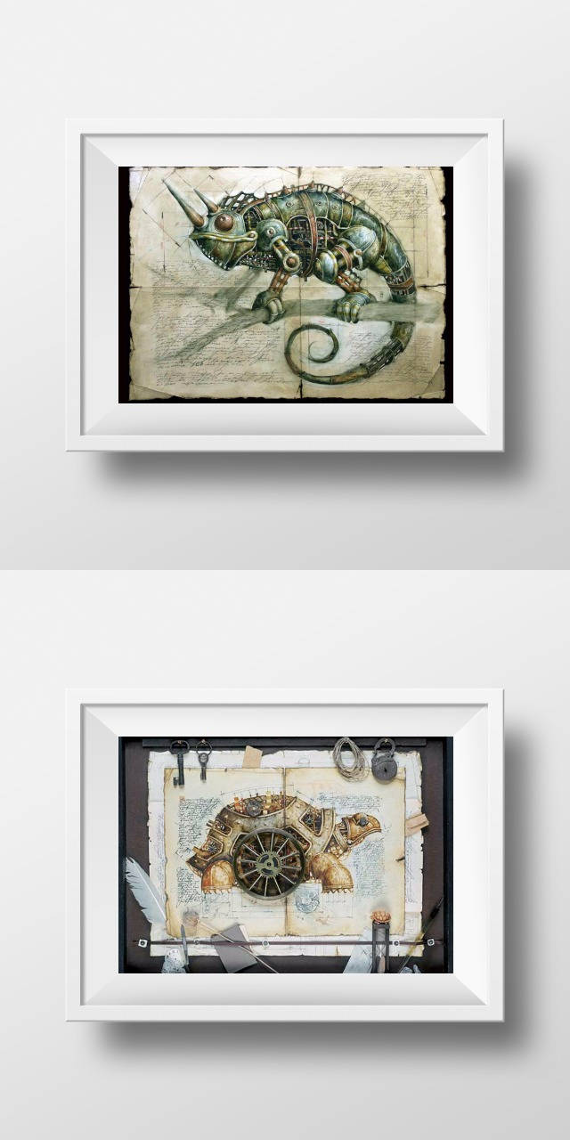 Steampunk Cross Stitch Pdf Pattern Steampunk Chart Turtle Pattern ...