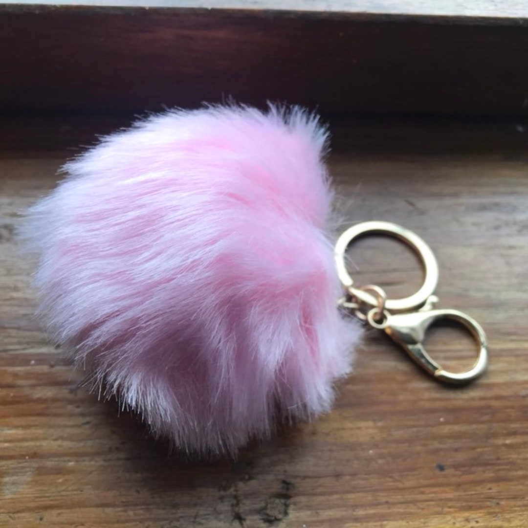 Pom Pom Keyring, Pom Pom Key Ring, Pom Pom Keychain, Pom Pom Key Chain ...
