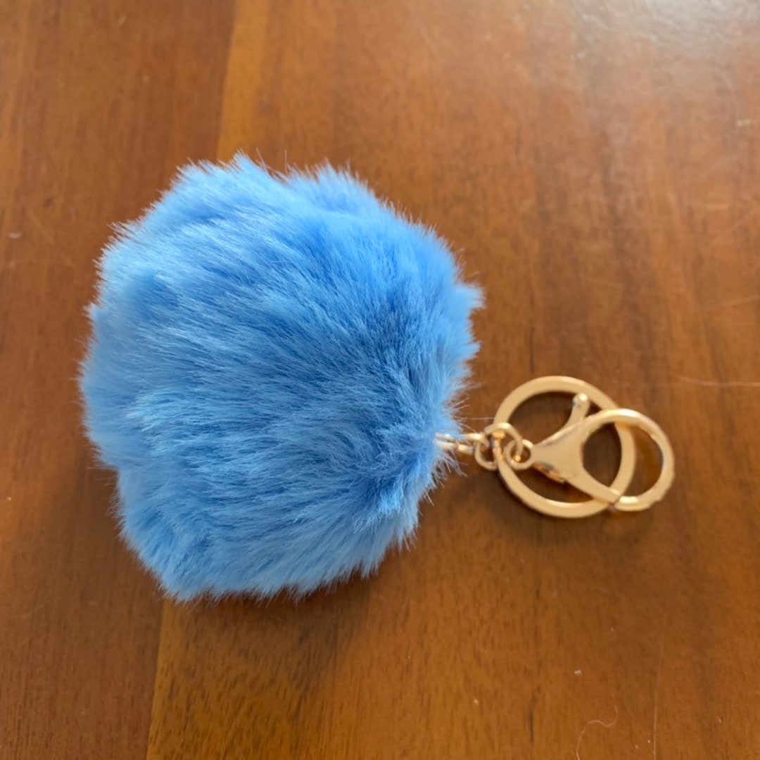 Pom Pom Keyring, Pom Pom Key Ring, Pom Pom Keychain, Pom Pom Key Chain ...