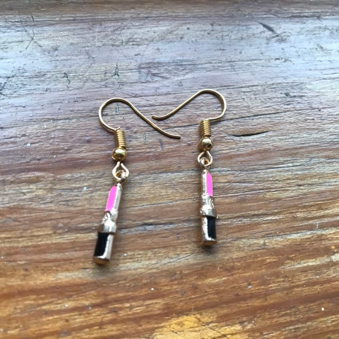 Lipstick Earring Earrings Earrings Dangle Dangle Earrings - Etsy