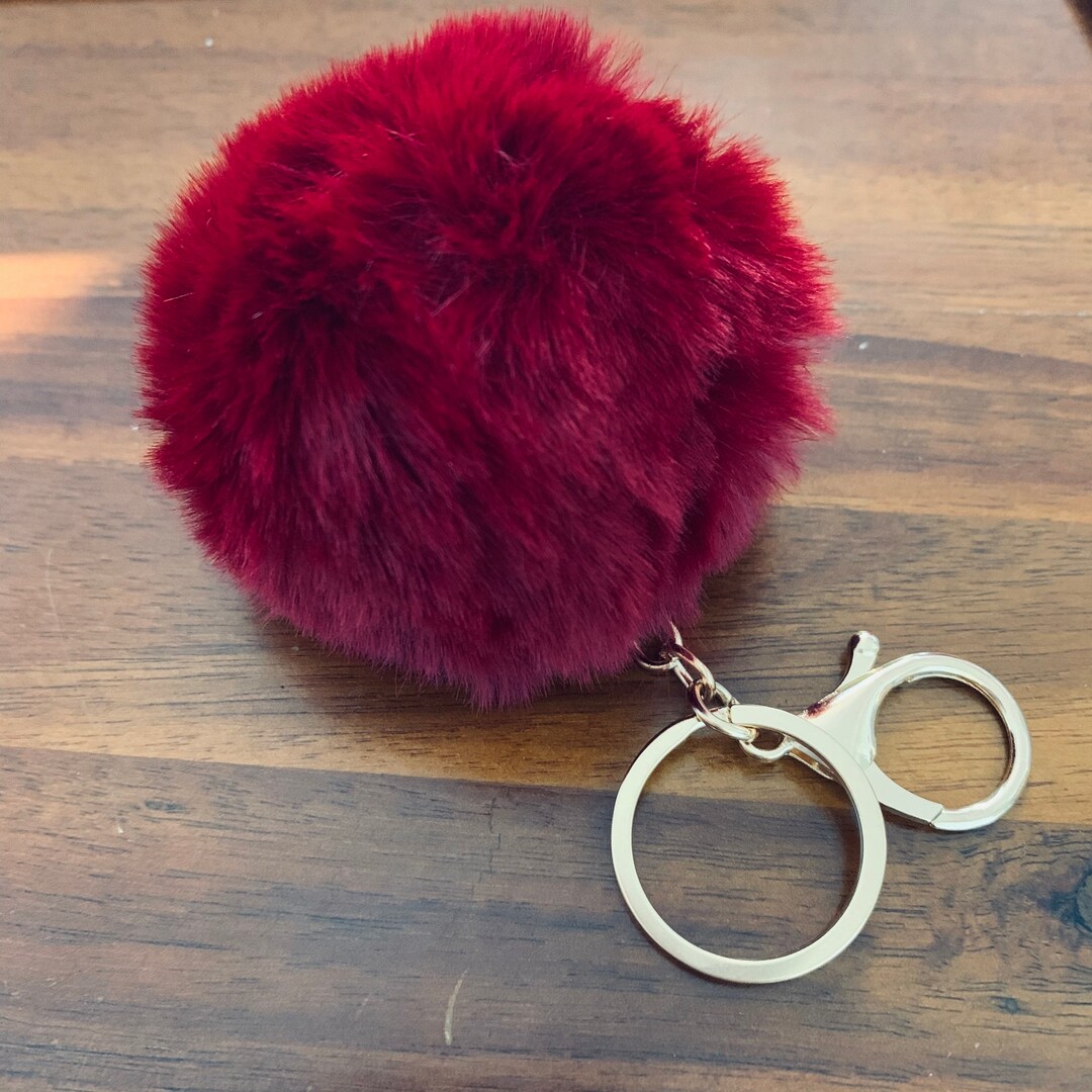 Pom Pom Keyring, Pom Pom Key Ring, Pom Pom Keychain, Pom Pom Key Chain ...