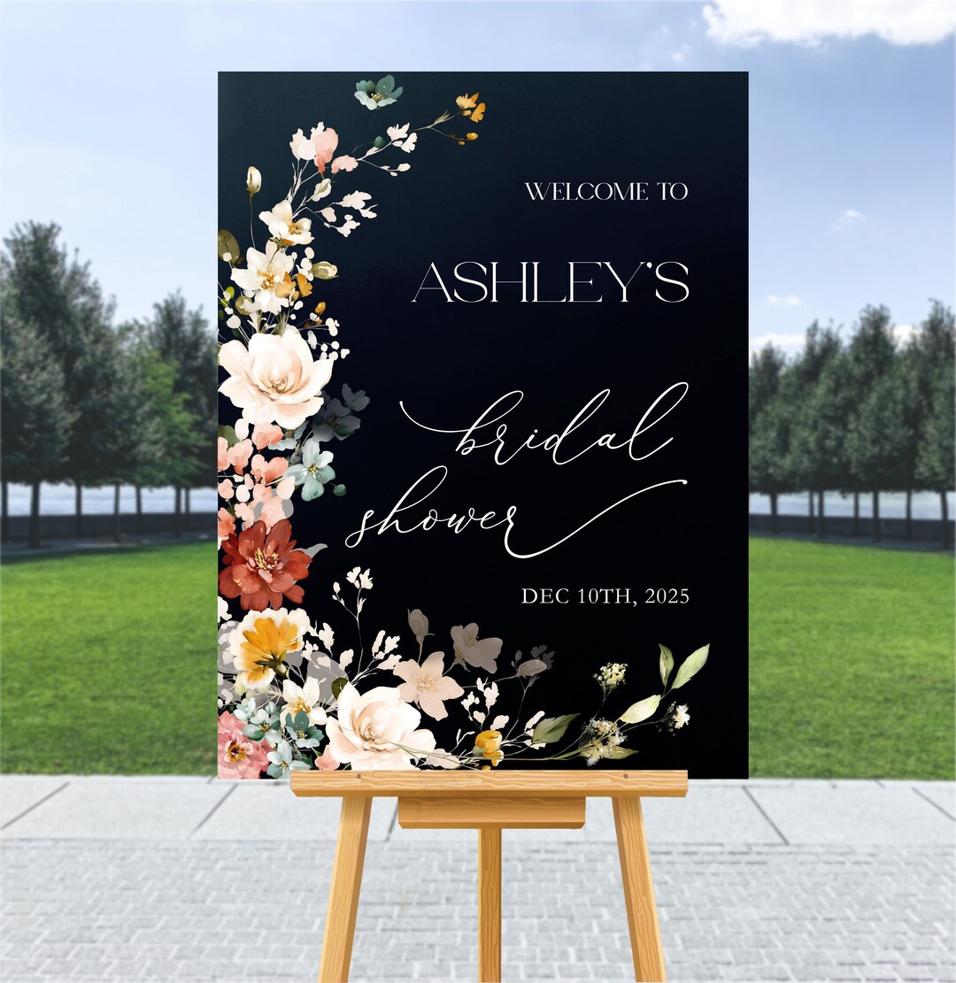 Printable Bridal Shower Welcome Sign, Bridal Shower Sign, Bridal ...
