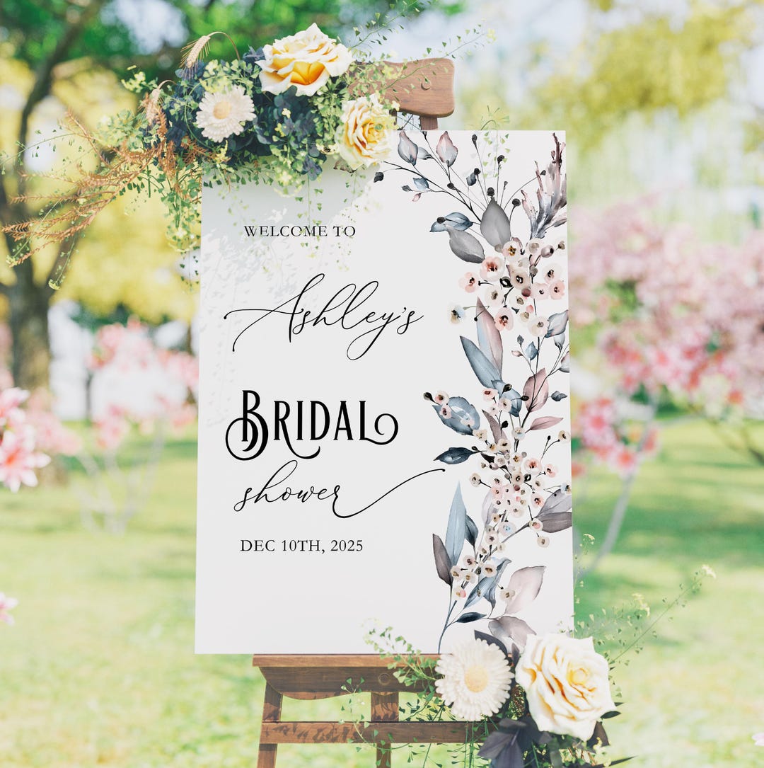 Printable Bridal Shower Welcome Sign, Bridal Welcome Sign, Bridal ...