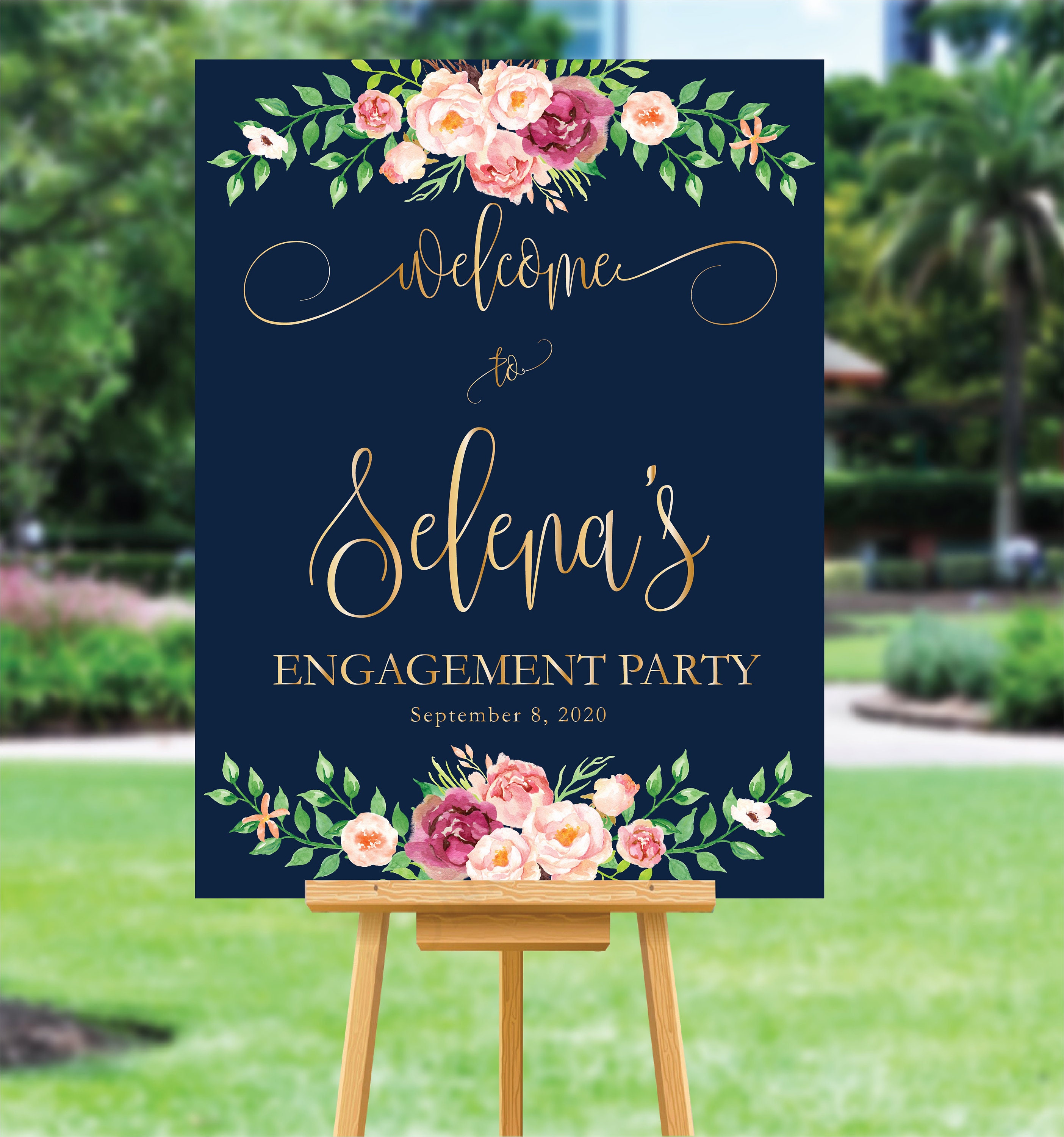 Engagement Party Signs Engagement Party Poster Engagement - Etsy