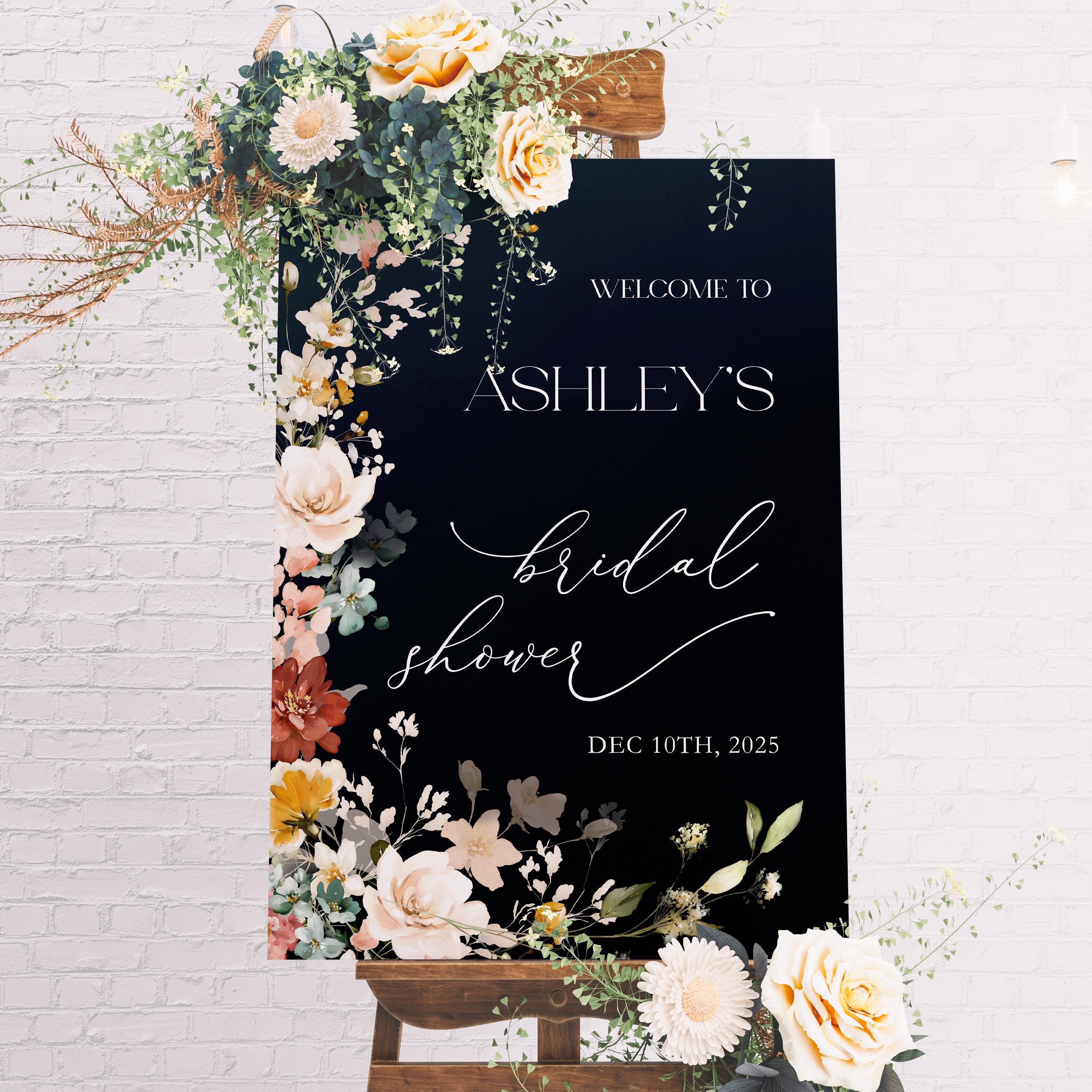 Printable Bridal Shower Welcome Sign, Bridal Shower Sign, Bridal ...