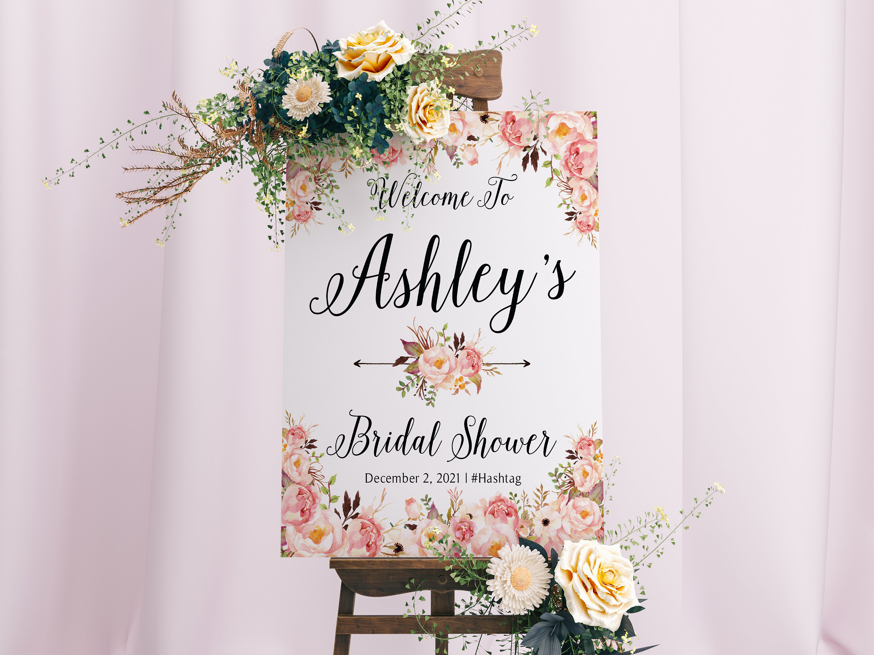 Bridal shower sign Bridal welcome signs Printable bridal | Etsy