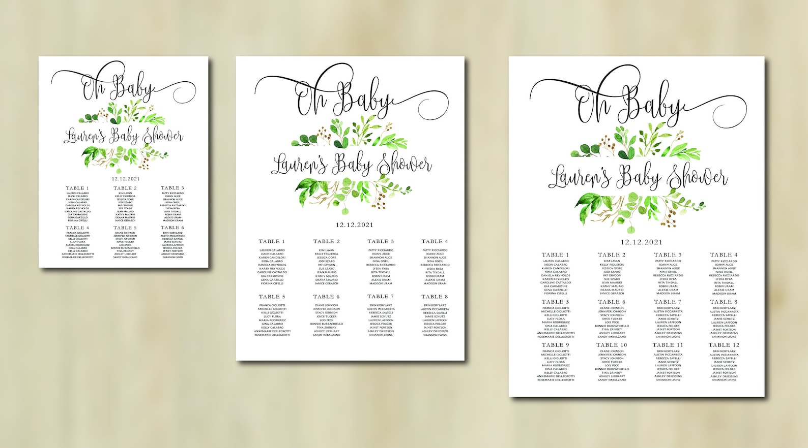 Baby Shower Seating Chart Board Oh Baby Seating Chart Baby - Etsy