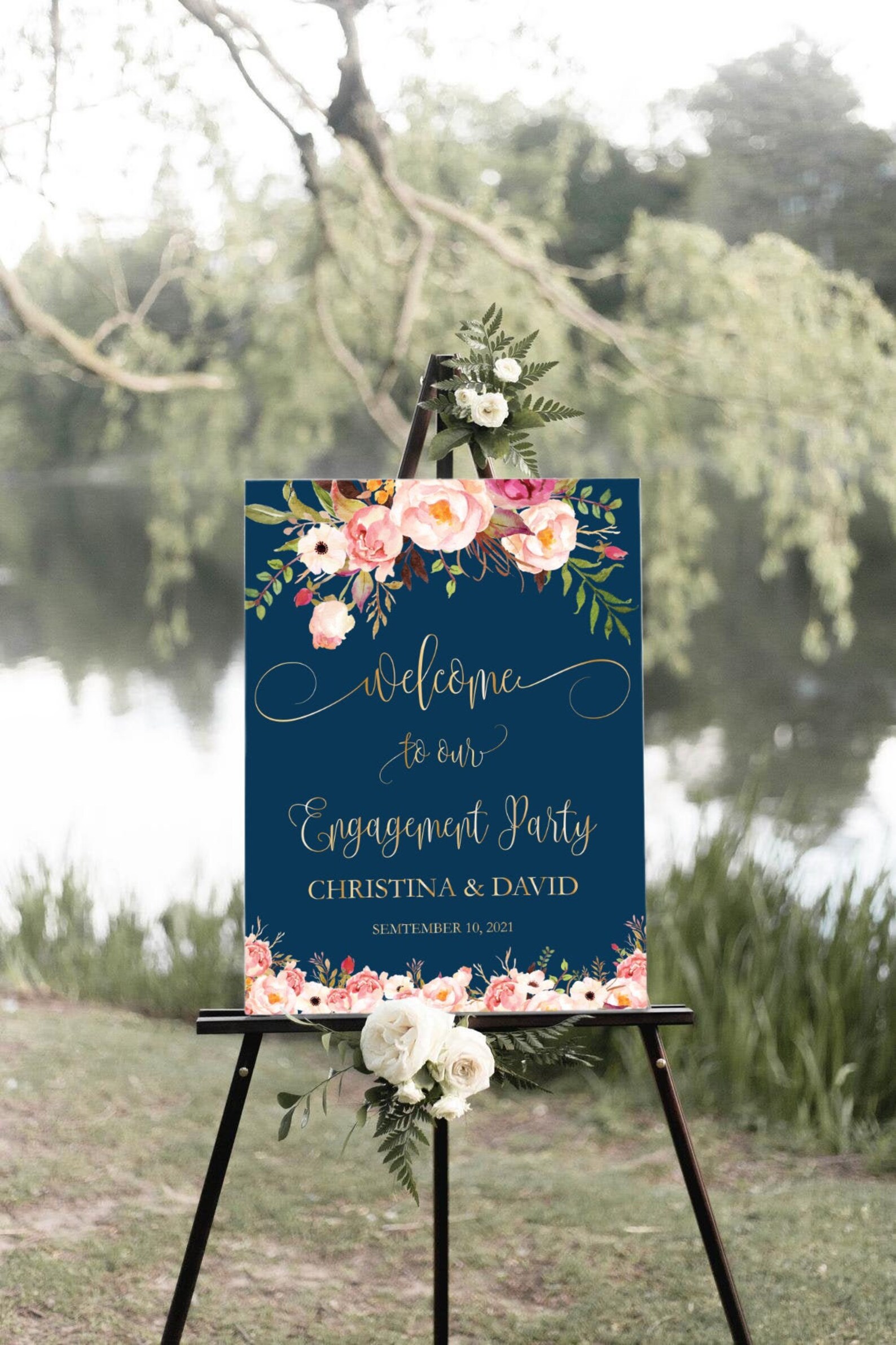 Engagement Party Sign Engagement Party Poster Sign - Etsy