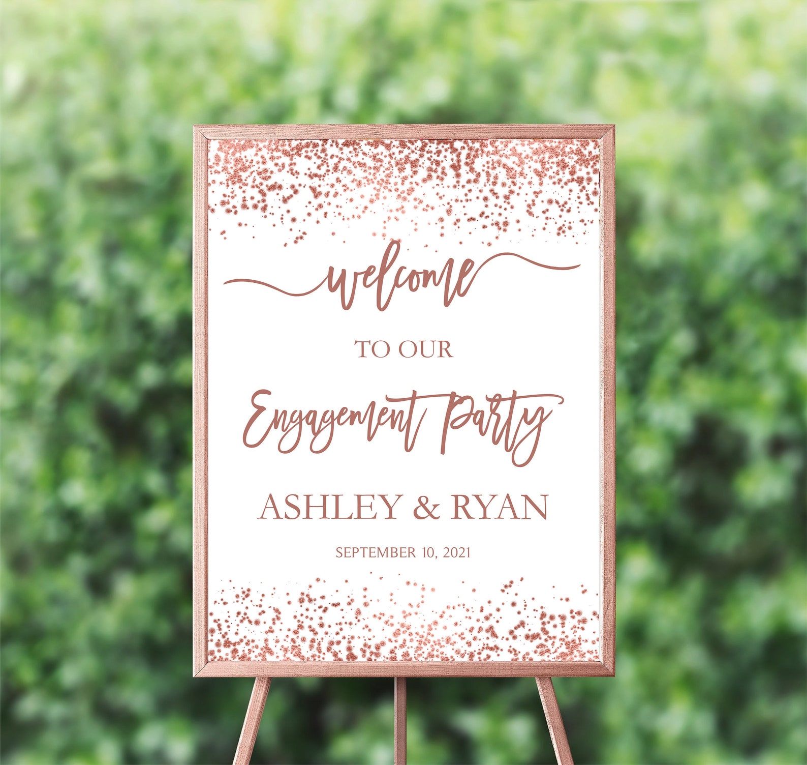 Engagement party sign Engagement party poster sign | Etsy