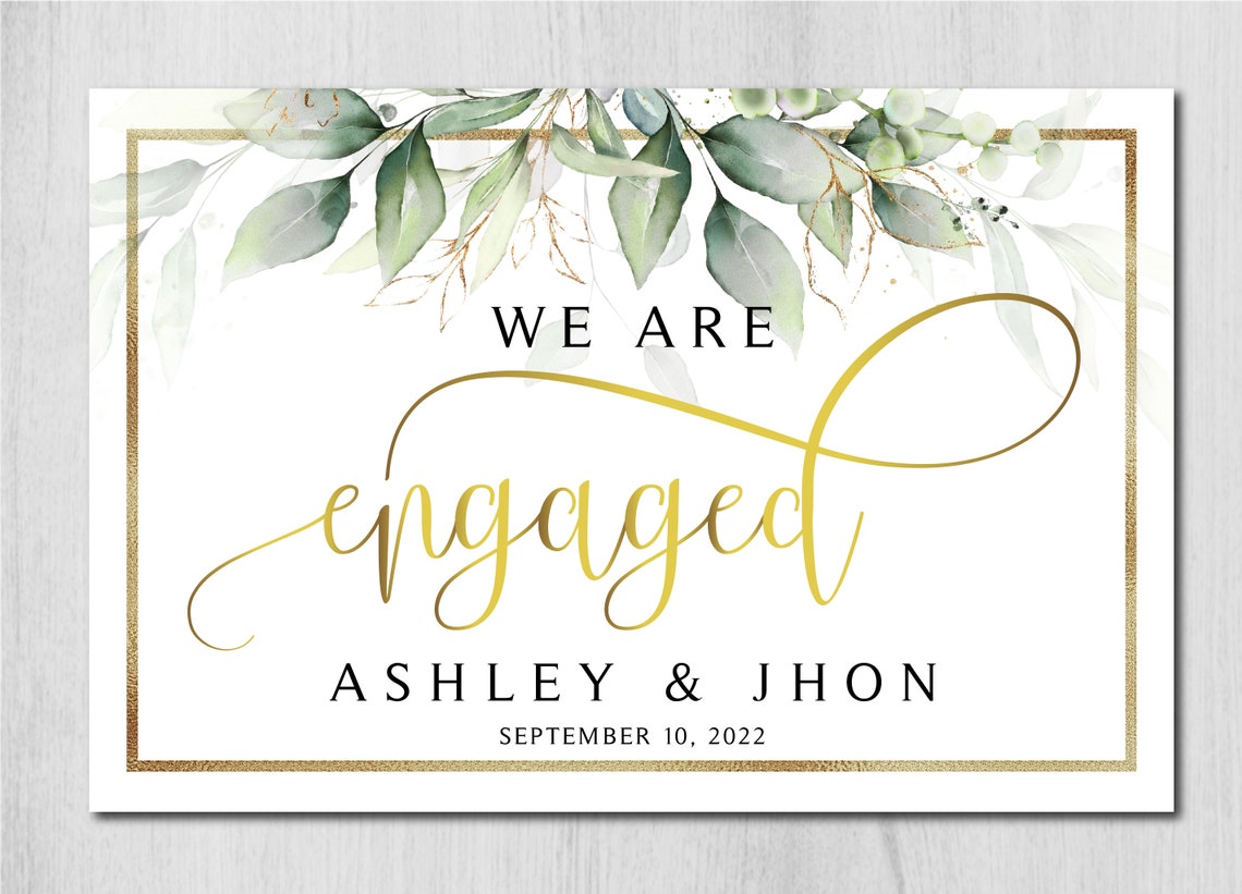Engagement Party Poster Sign Engagement Party Sign - Etsy