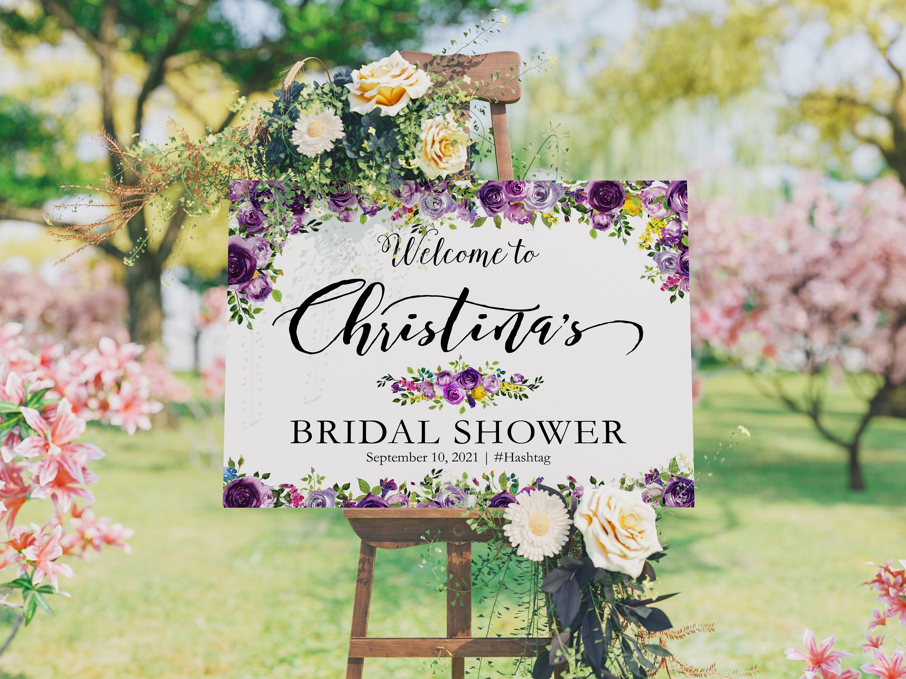 Bridal welcome signs Shower welcome signs Bridal Shower | Etsy