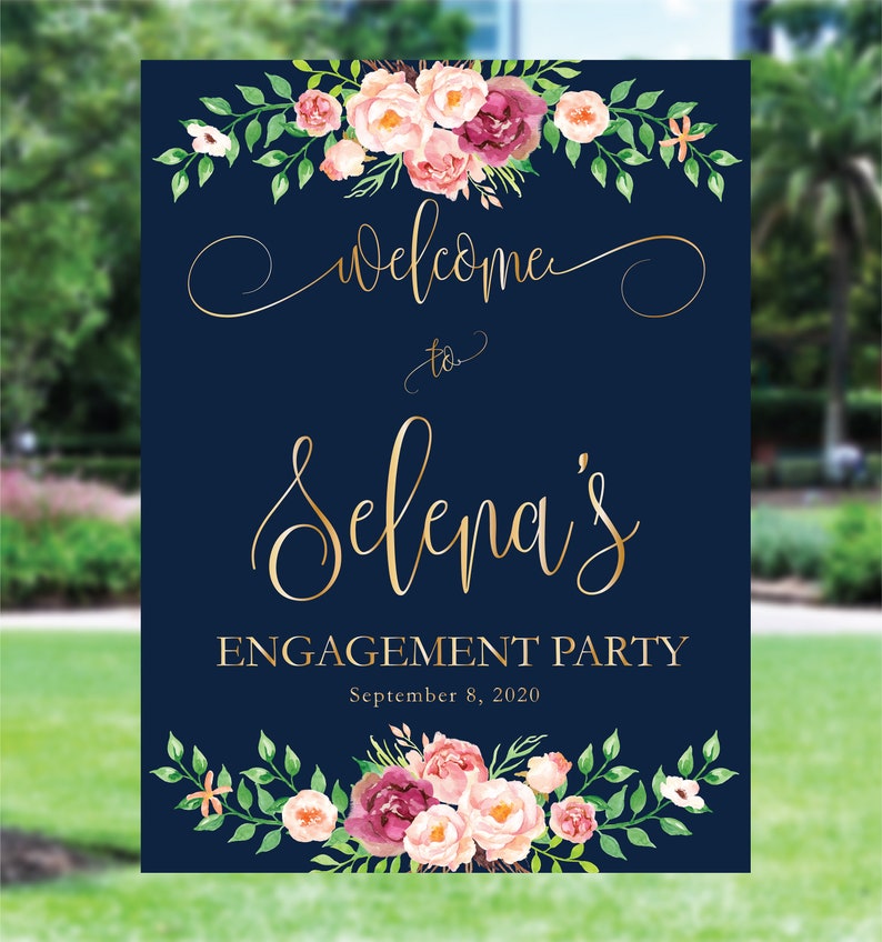 Engagement Party Signs Engagement Party Poster Engagement - Etsy