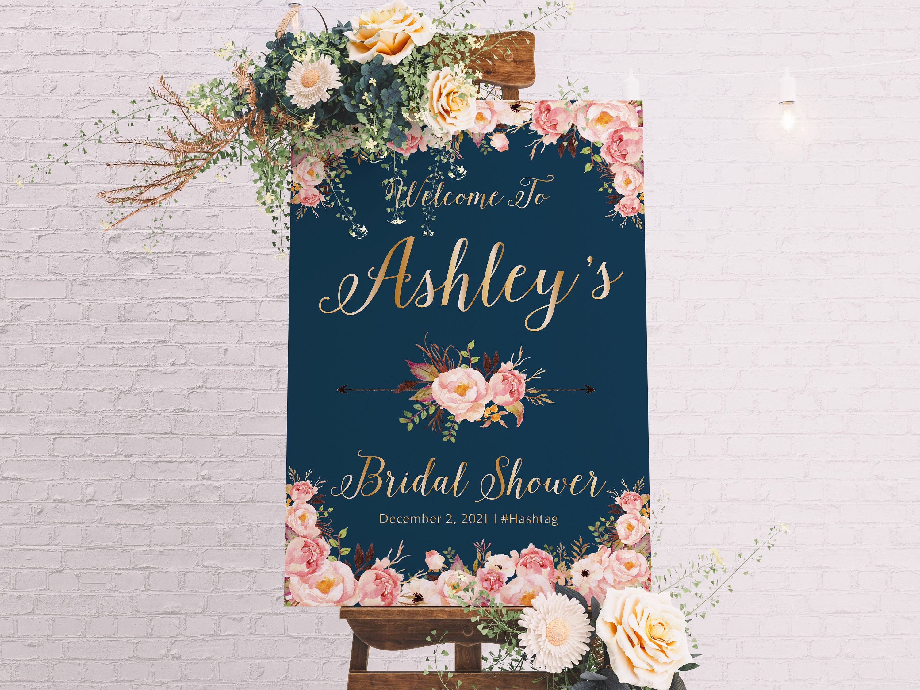 Bridal shower sign Bridal welcome signs Printable bridal | Etsy