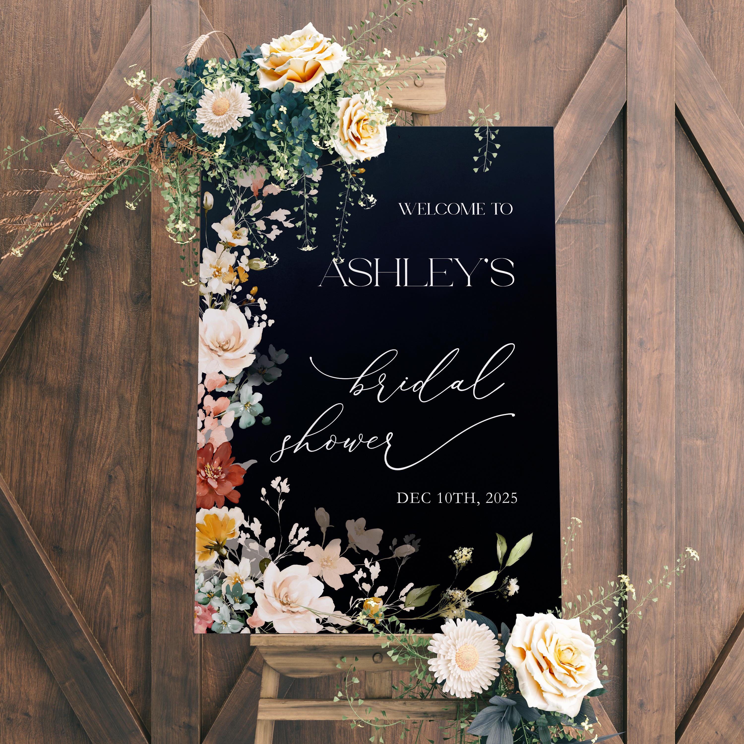 Printable Bridal Shower Welcome Sign, Bridal Shower Sign, Bridal ...