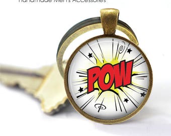 Comic book keychain | Etsy