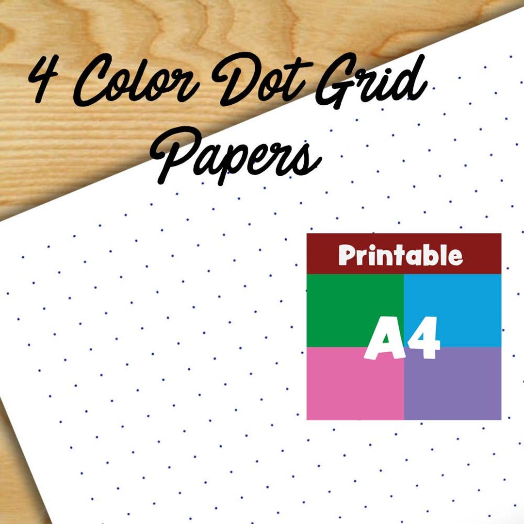 Dot Grid Printable Paper, A4 Size Dot Grid Paper, Bullet Journal ...