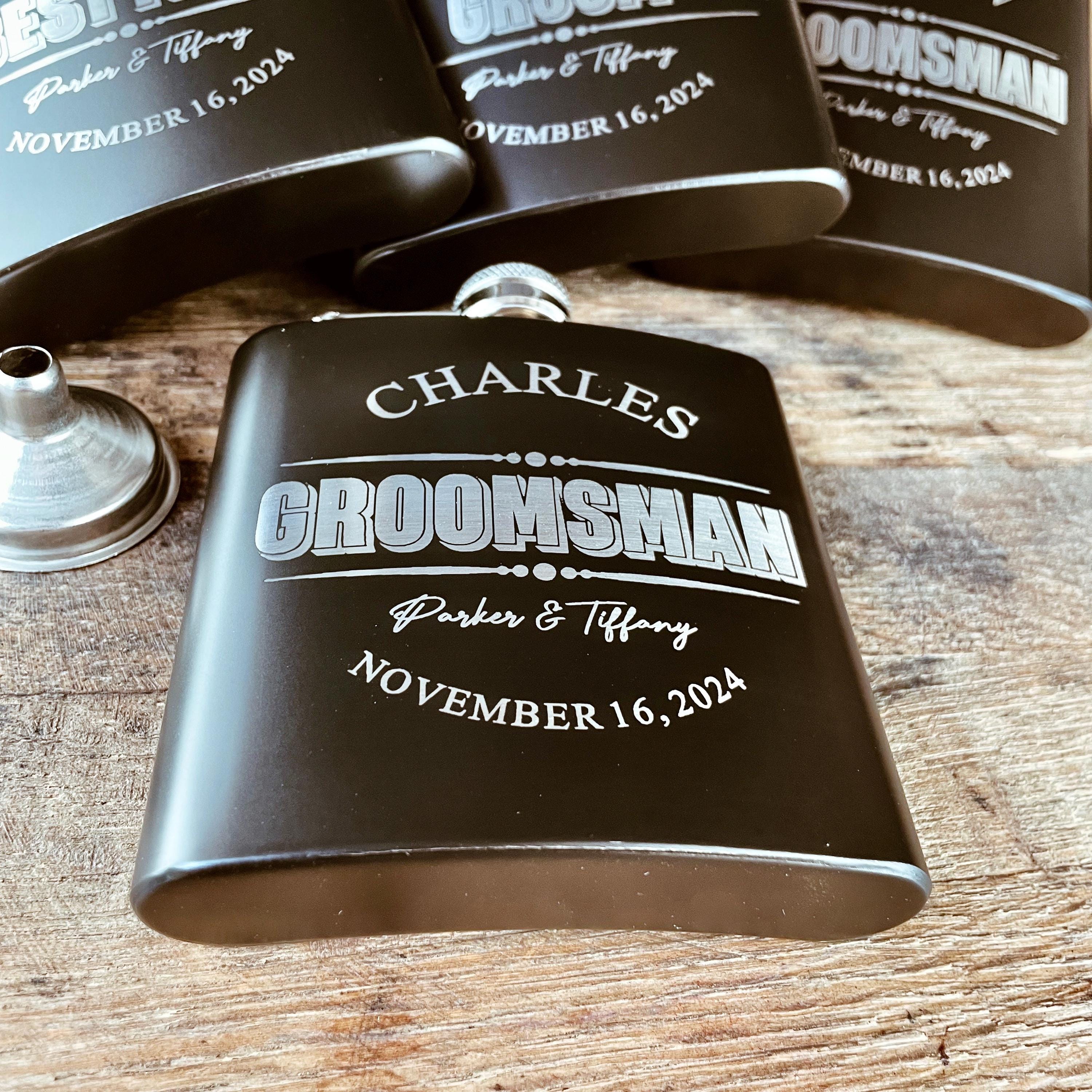 Personalized Groomsmen Flasks / Wedding Flasks / Groomsmen Gifts ...