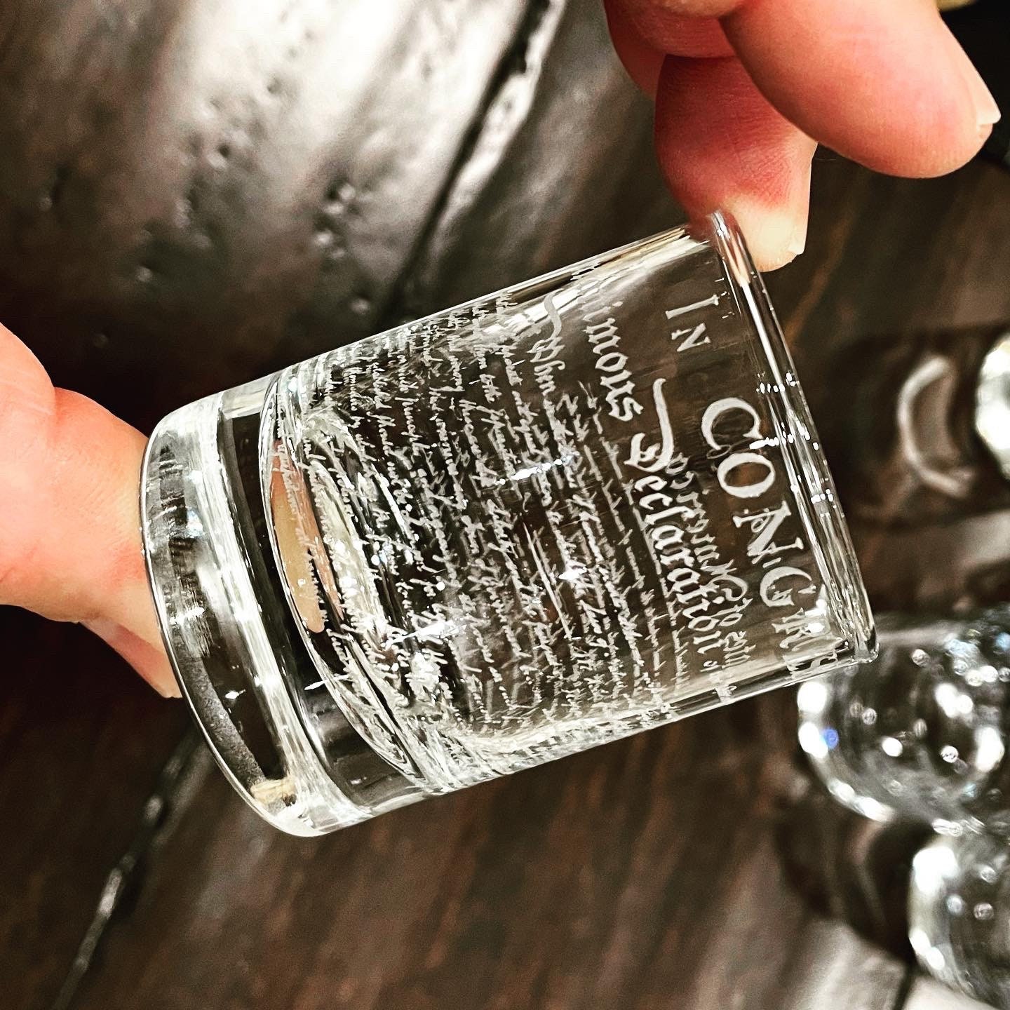 The Declaration of Independence / 2.25 Oz. Shot Glass / 360 Degree Wrap ...