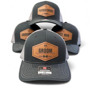 Groomsmen Hat / Custom Groom Trucker Cap / Father of the Bride Hat ...