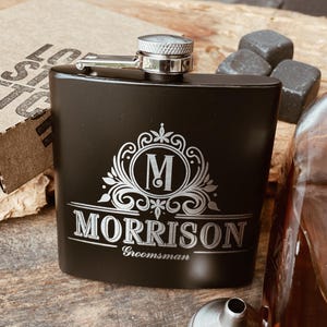 Personalized Groomsmen Flasks / Wedding Flasks / Groomsmen Gifts ...