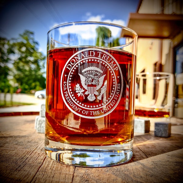 Trump Whiskey Glass - Etsy
