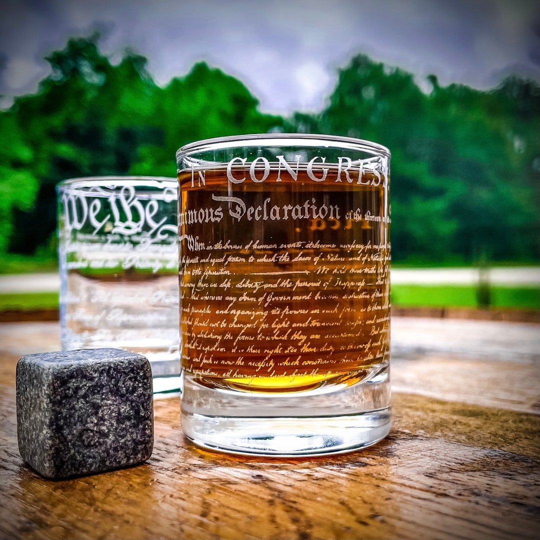 The Declaration of Independence / 2.25 Oz. Shot Glass / 360 Degree Wrap ...