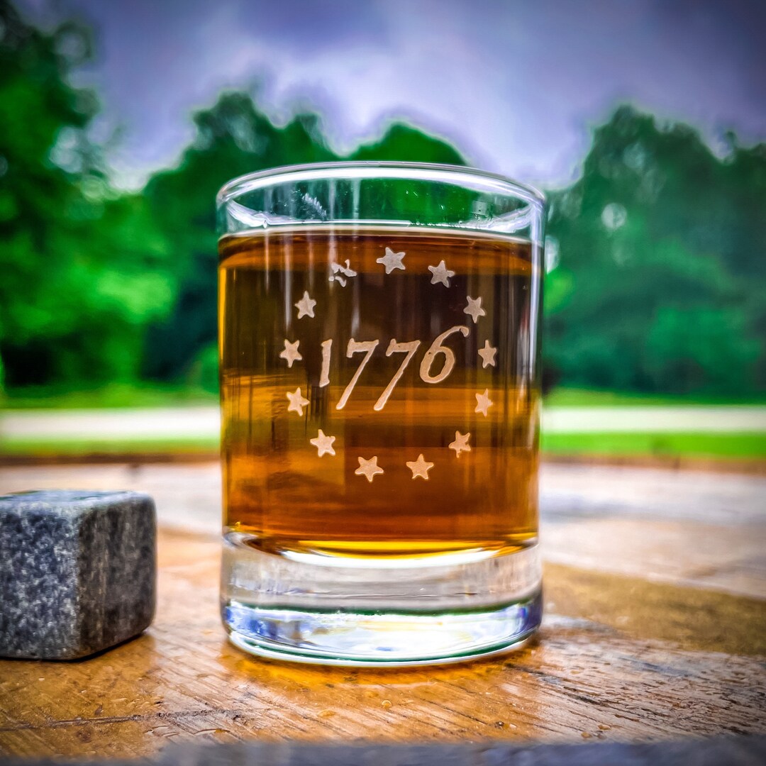 1776 / Betsy Ross Flag / Engraved 2.25 Oz. Shot Glass / 1776 Betsy Ross ...