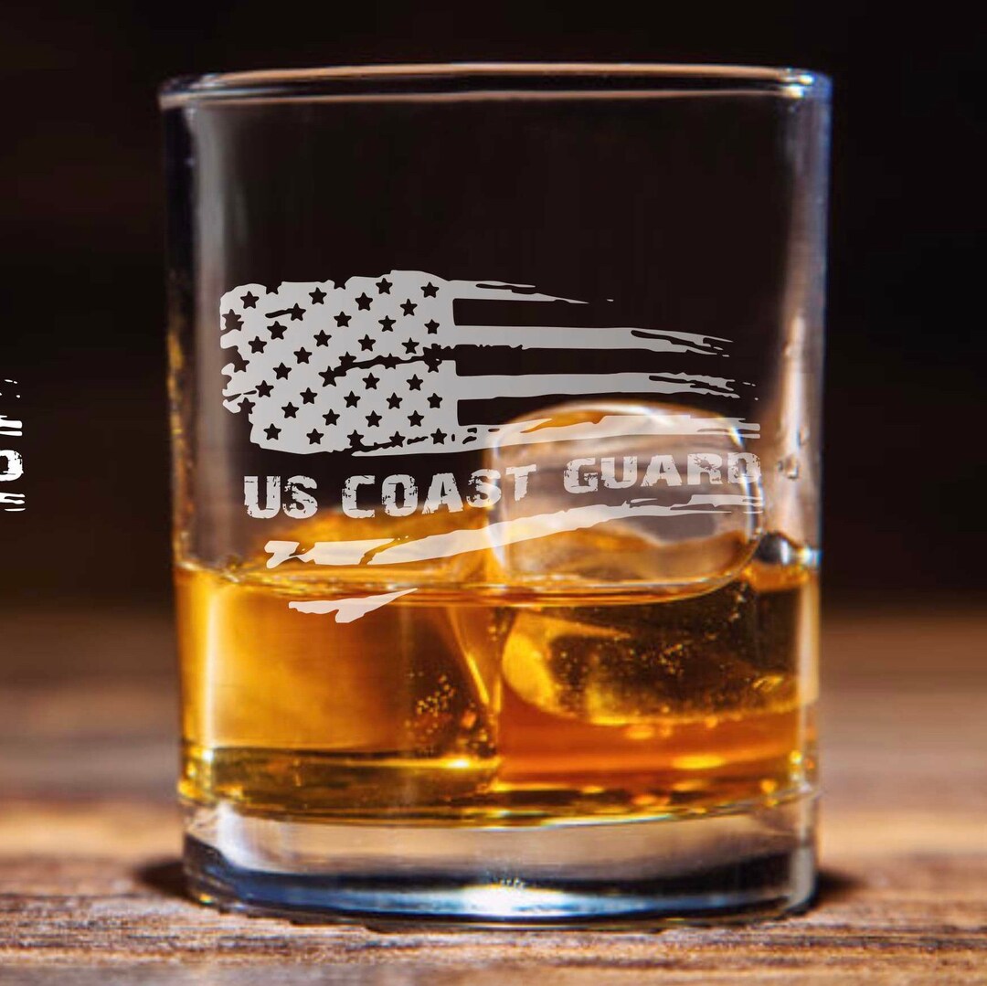 Coast Guard American Flag / D.O.F Whiskey / Bourbon / Scotch / United ...