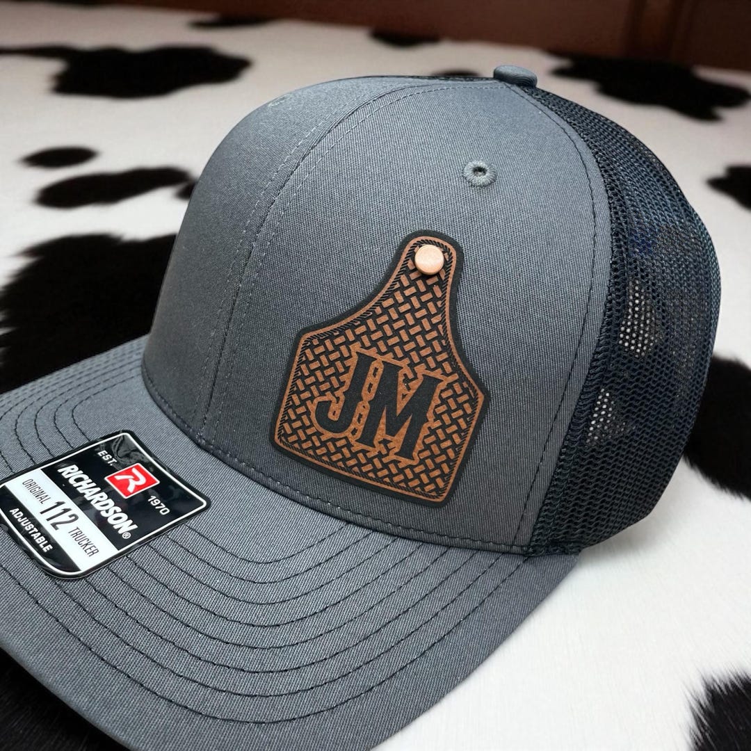 Custom Cattle Tag Hat | Cattle Ear Tag Trucker Cap | Custom Trucker ...