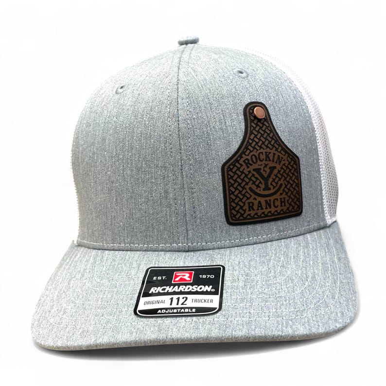 Custom Cattle Tag Hat | Cattle Ear Tag Trucker Cap | Custom Trucker ...