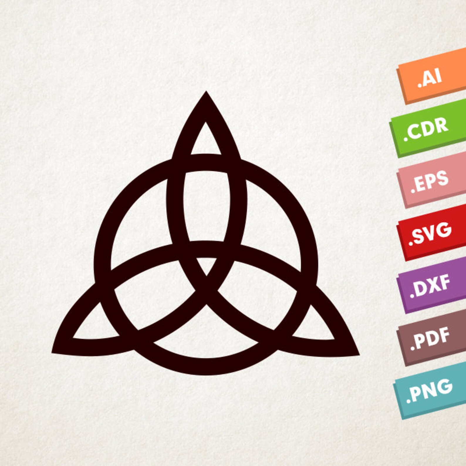 Trinity Knot SVG, Vector Illustration. Celtic Trinity Knot SVG. Instant ...